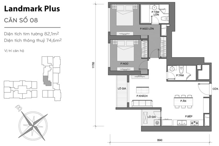 Layout Landmark Plus - Vinhomes Central Park