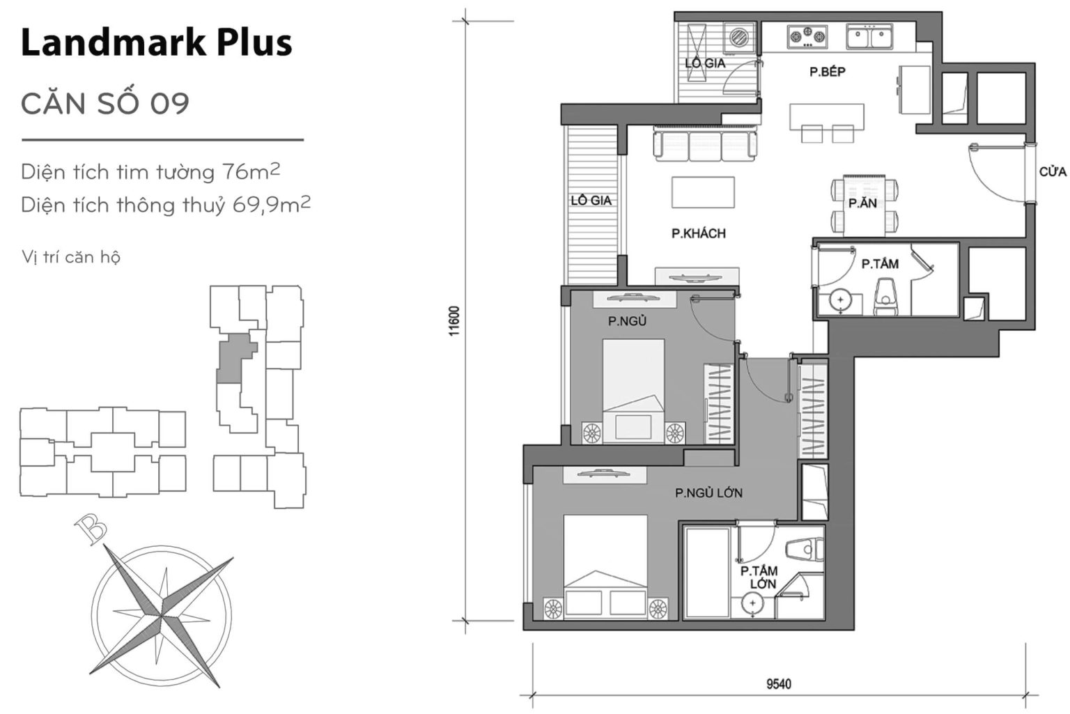 Layout Landmark Plus - Vinhomes Central Park