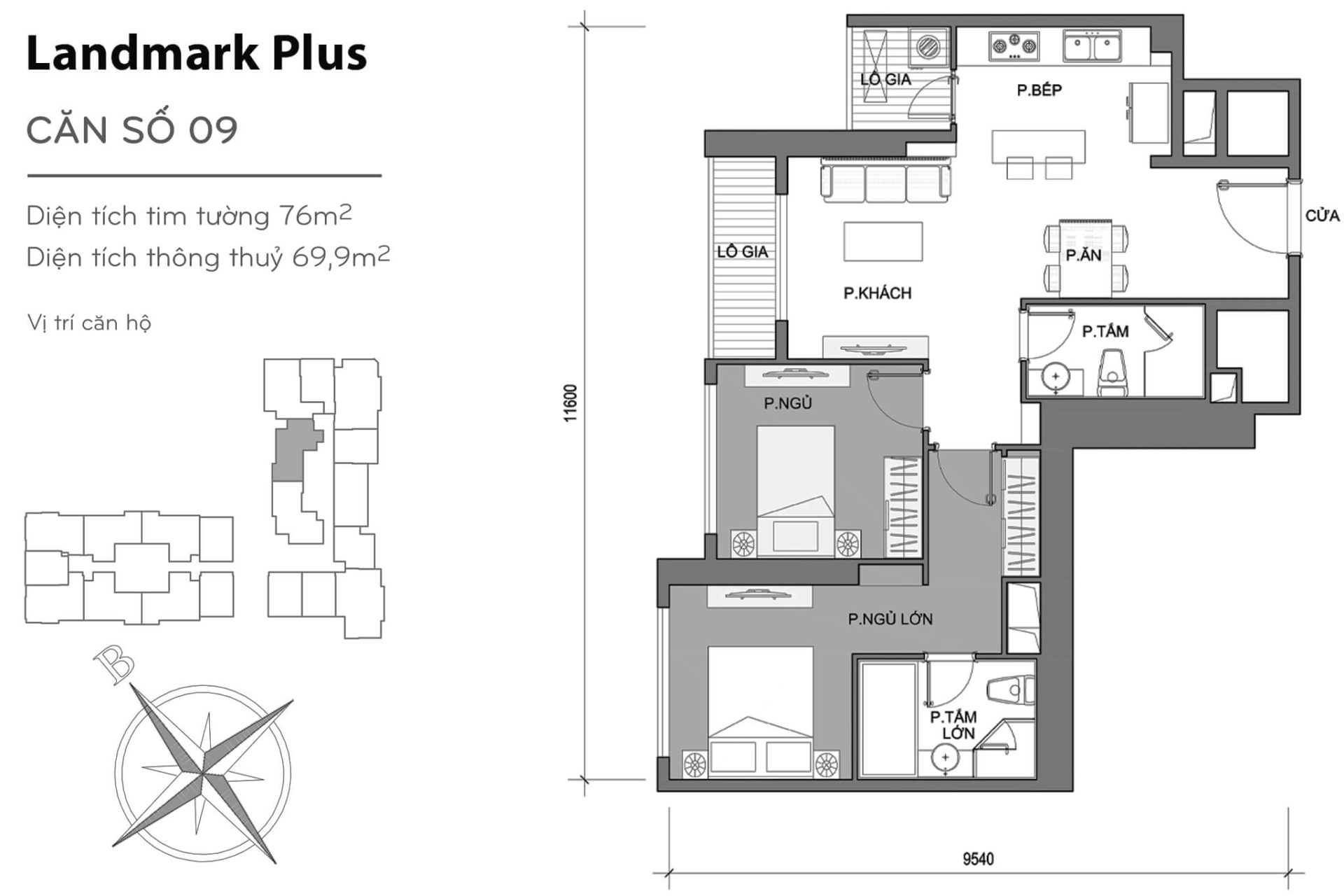 Layout Landmark Plus - Vinhomes Central Park