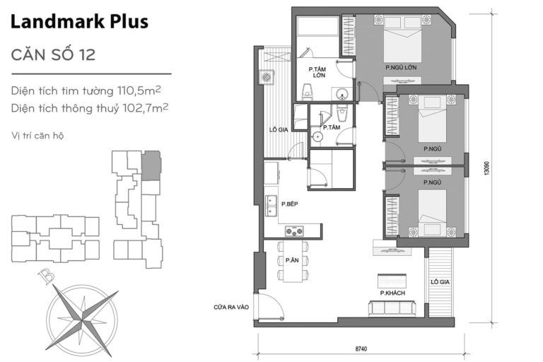 Layout Landmark Plus - Vinhomes Central Park