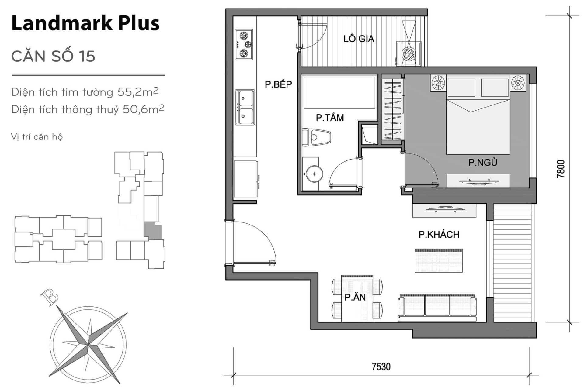 Layout Landmark Plus - Vinhomes Central Park