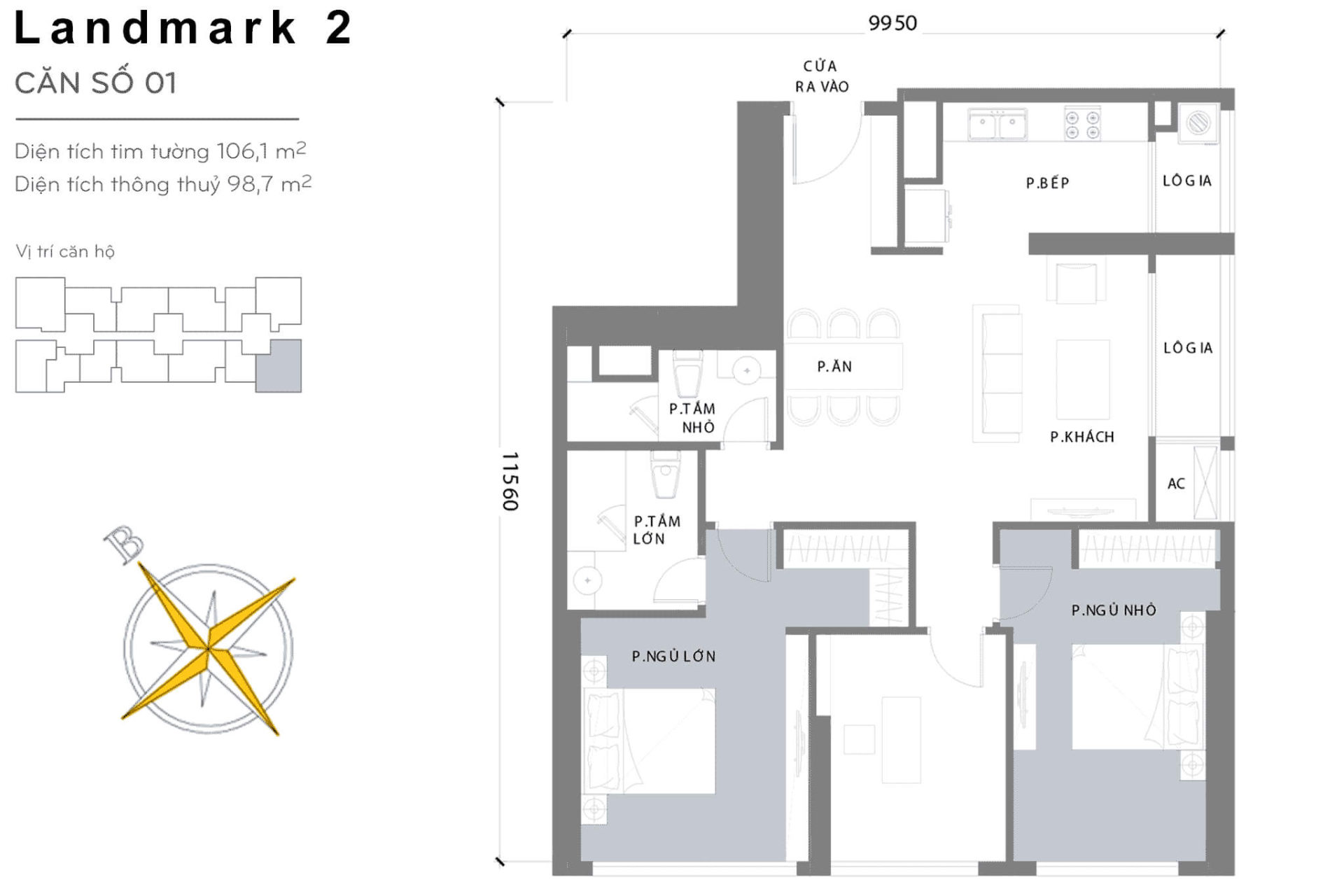 Layout Landmark 2 - Vinhomes Central Park