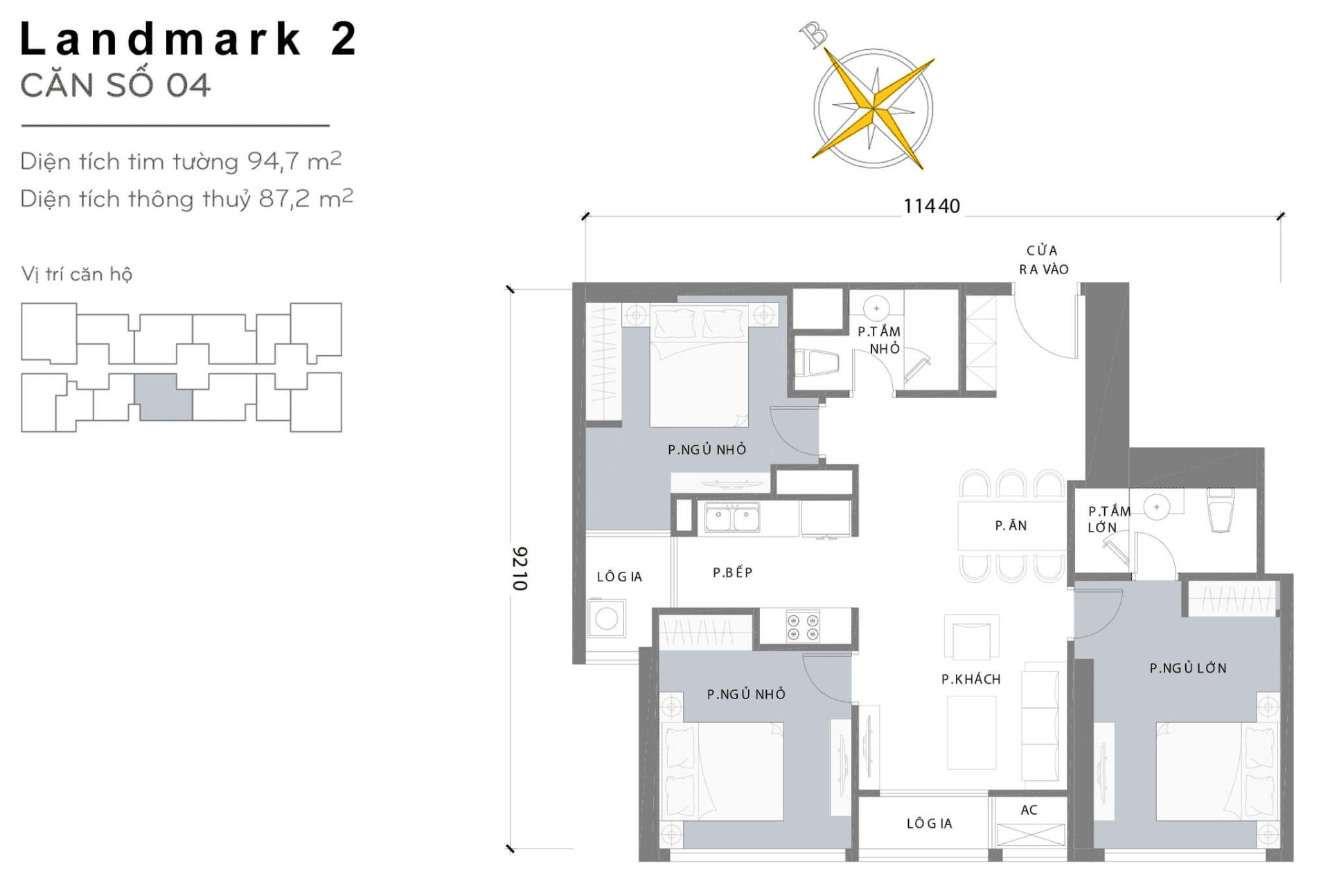 Layout Landmark 2 - Vinhomes Central Park