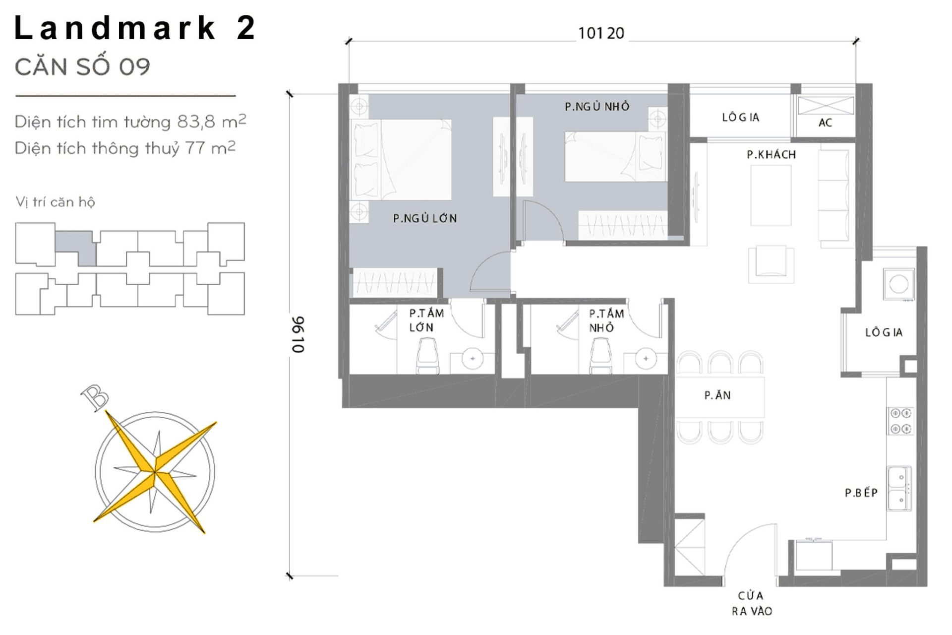 Layout Landmark 2 - Vinhomes Central Park