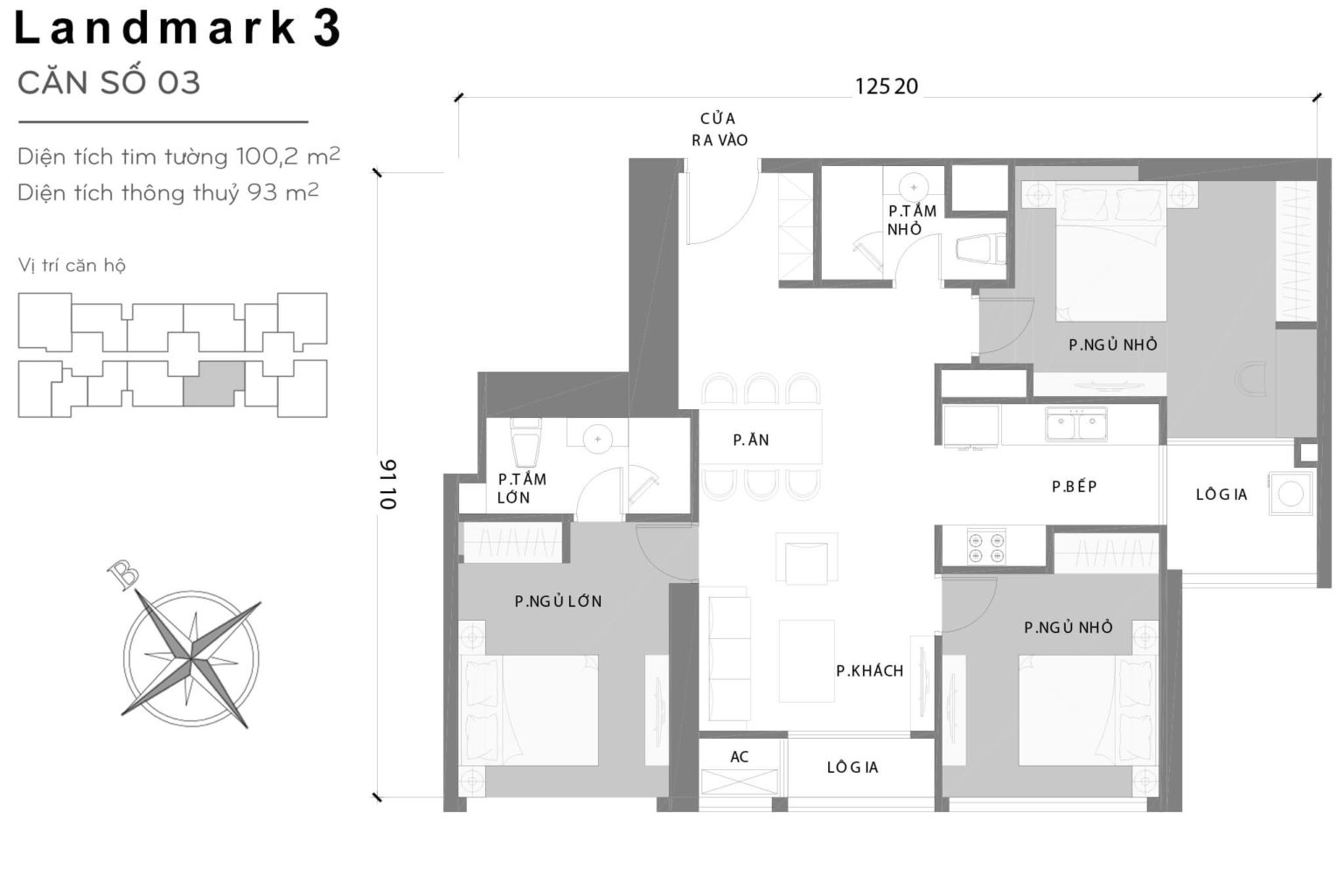 Layout Landmark 3 - Vinhomes Central Park