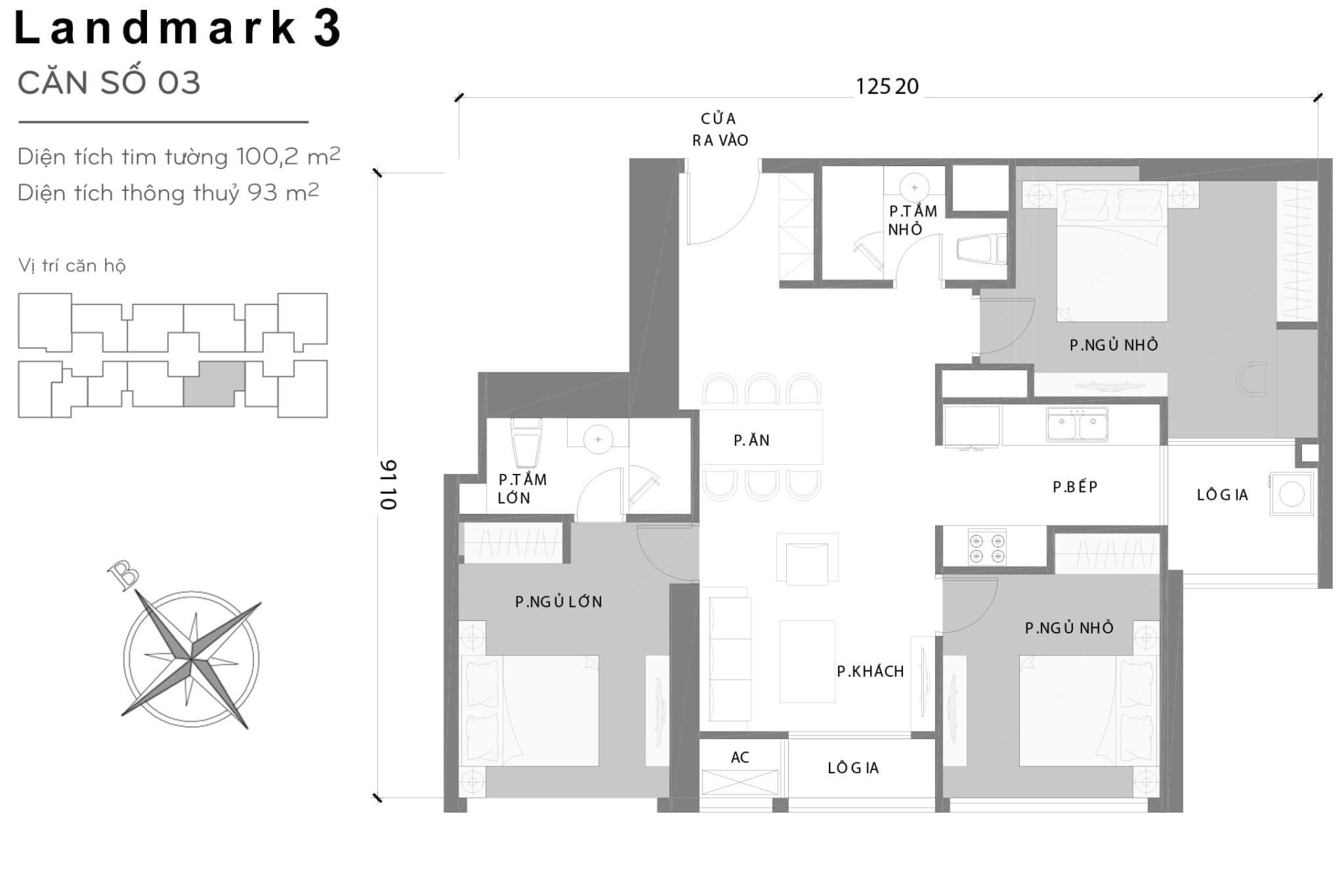 Layout Landmark 3 - Vinhomes Central Park