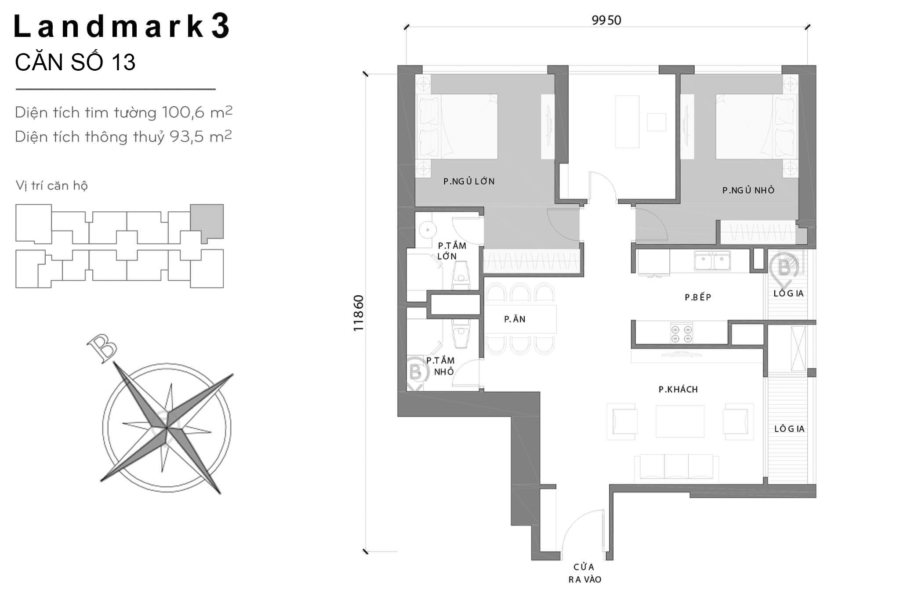 Layout Landmark 3 - Vinhomes Central Park