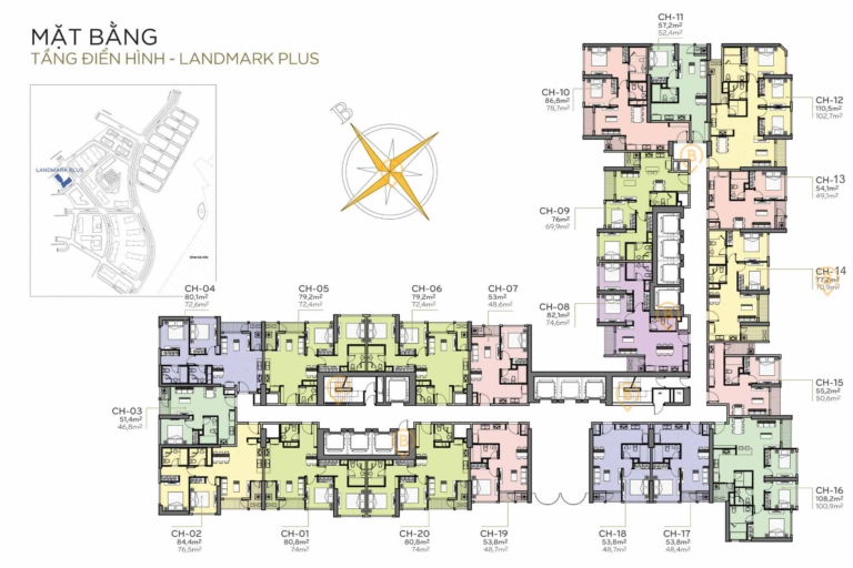 Layout Landmark Plus - Vinhomes Central Park