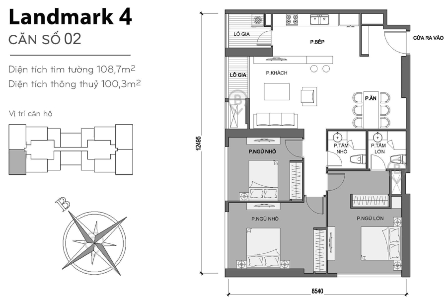 Layout Landmark 4 - Vinhomes Central Park
