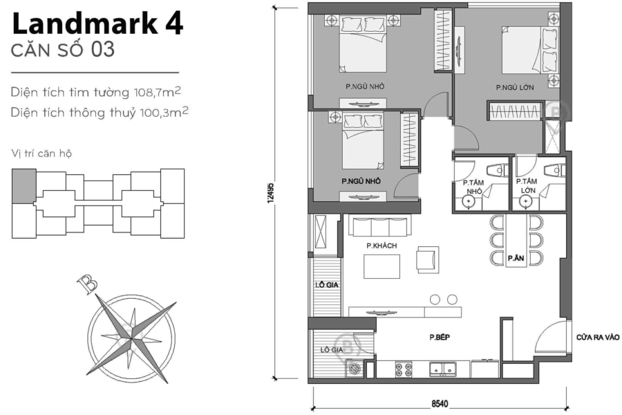 Layout Landmark 4 - Vinhomes Central Park