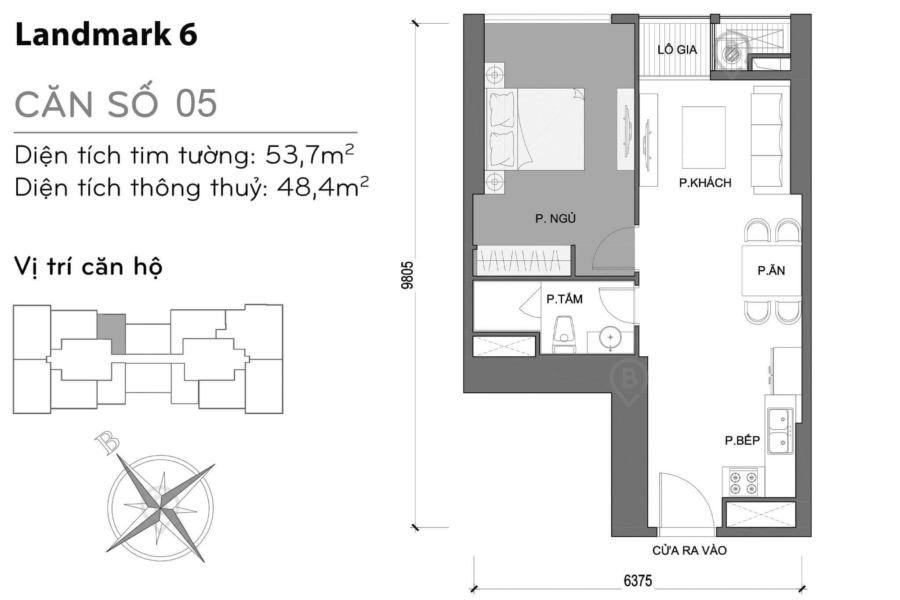 Layout Landmark 6 - Vinhomes Central Park