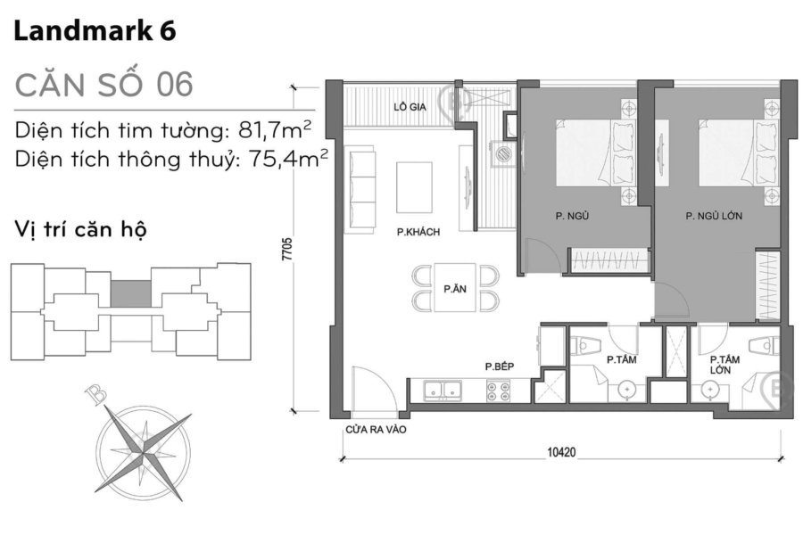 Layout Landmark 6 - Vinhomes Central Park