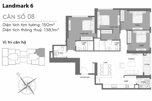 Layout Landmark 6 - Vinhomes Central Park
