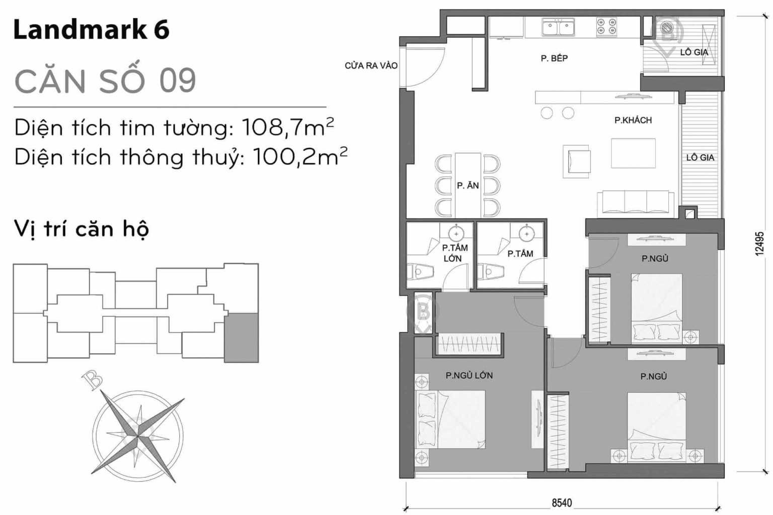 Layout Landmark 6 - Vinhomes Central Park