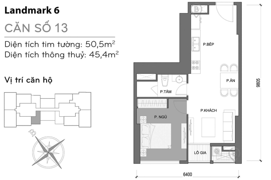 Layout Landmark 6 - Vinhomes Central Park