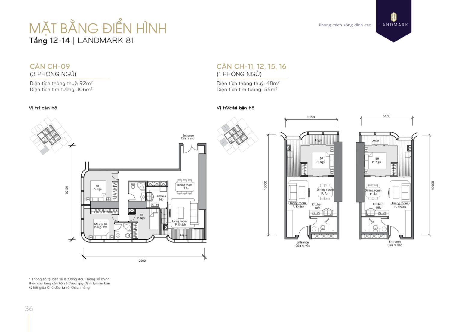 Layout Landmark 81 (Chi Tiết) - Vinhomes Central Park