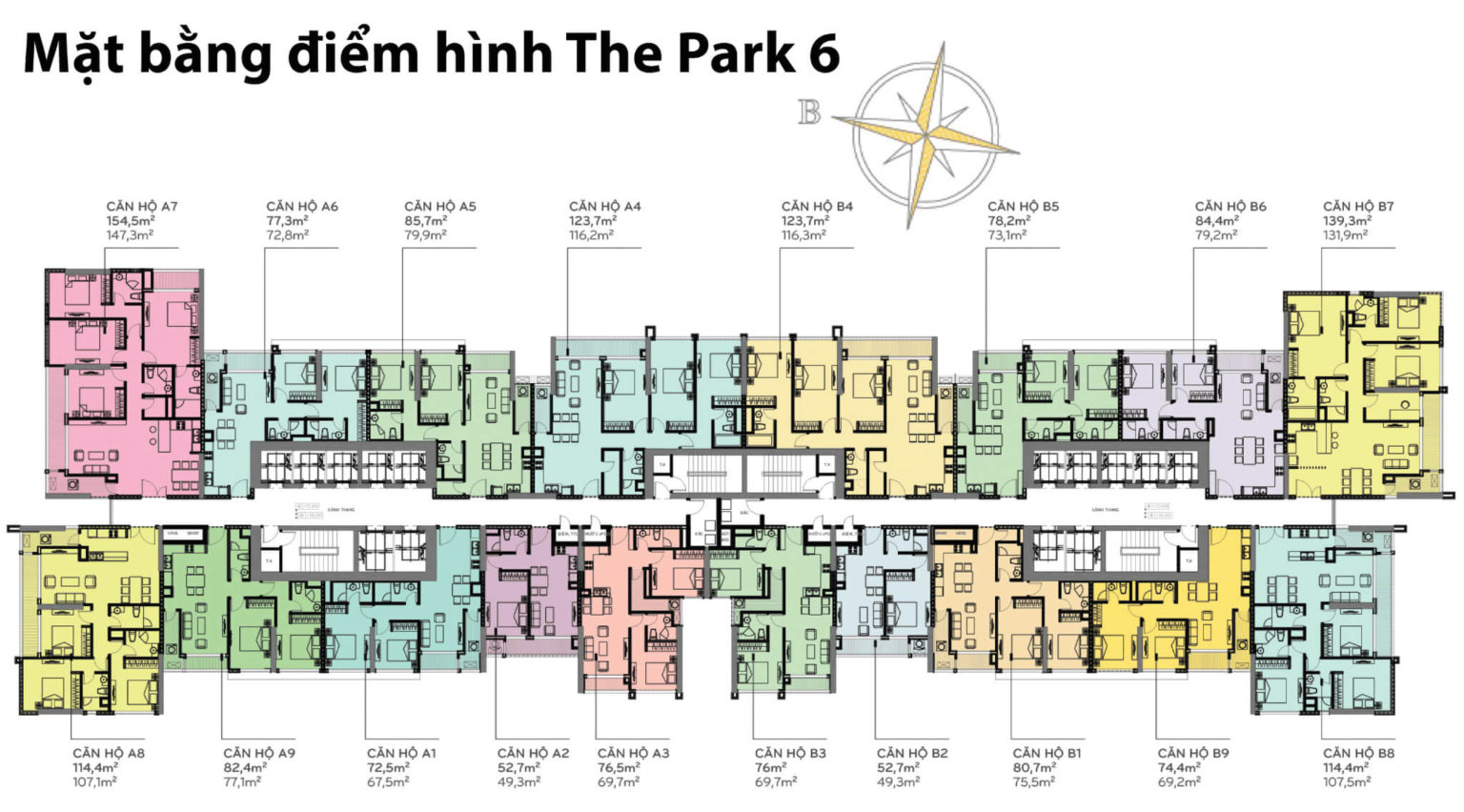Layout Park 6 (Chi Tiết) - Vinhomes Central Park