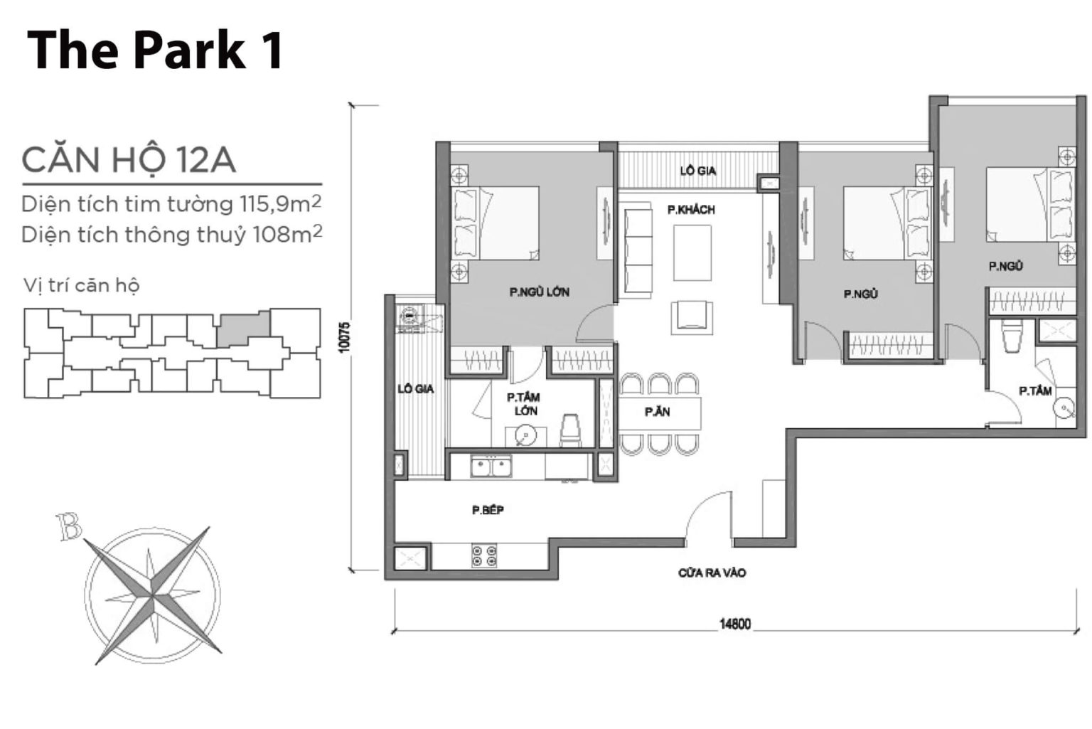 Layout Park 1 - Vinhomes Central Park