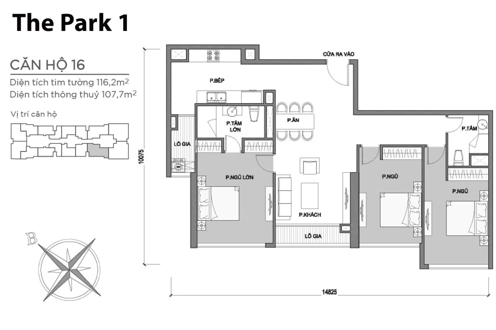 Layout Park 1 - Vinhomes Central Park