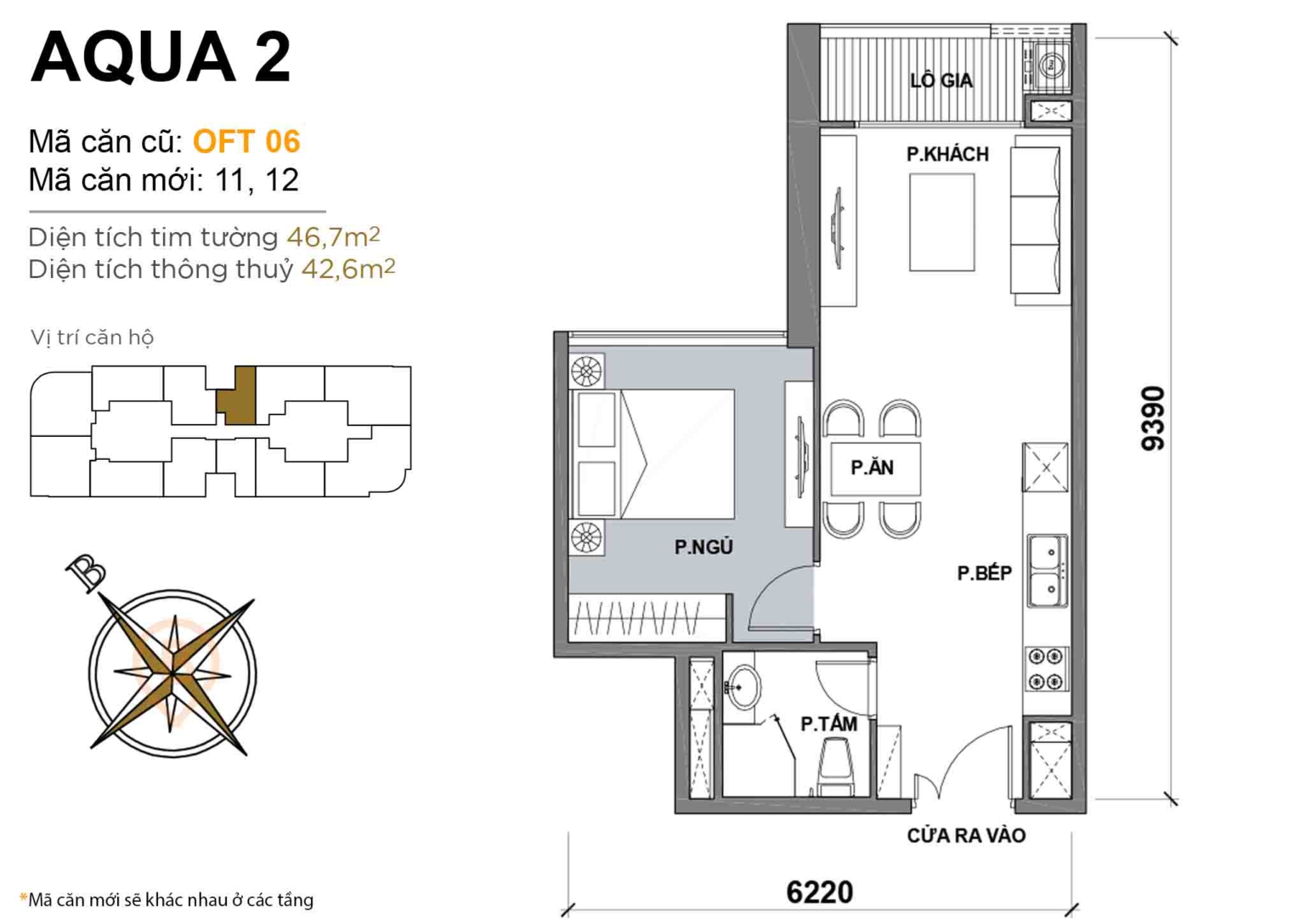 Layout Aqua 2 - Vinhomes Golden River (Bason)