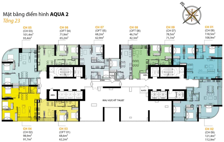 Layout Aqua 2 - Vinhomes Golden River (Bason)